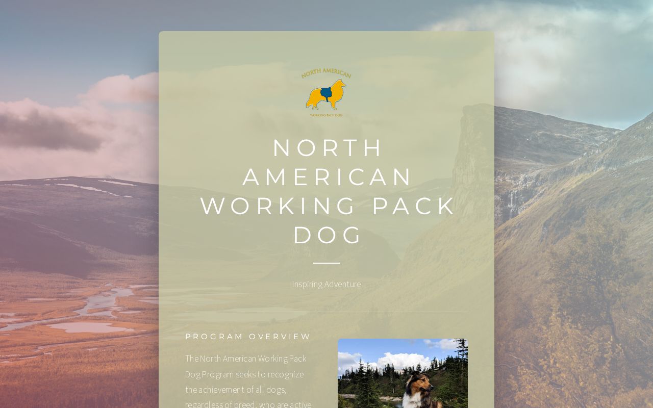 North American Working Pack Dog